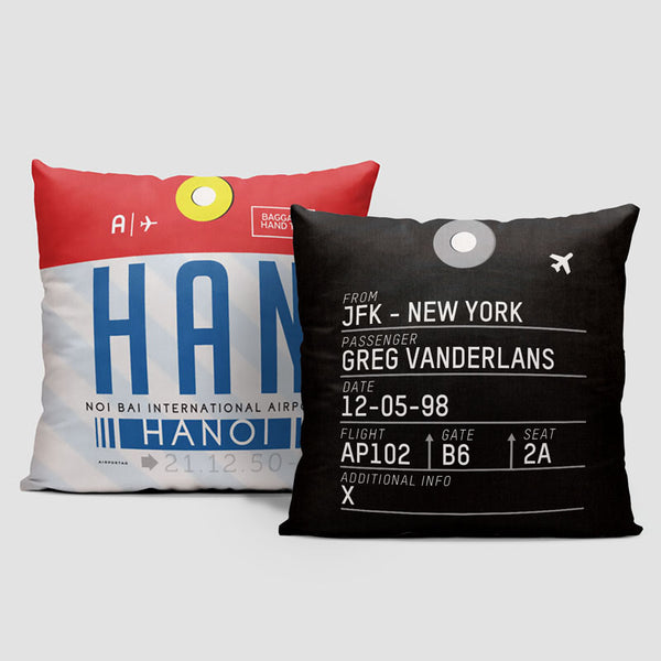 Airport Code Throw Pillow - HAN - Noi Bai Intl Airport - Hanoi, Vietnam ...