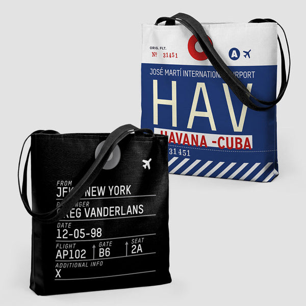 Tote Bag - HAV - José Martí International Airport - IATA code HAV