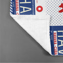 Throw Blanket - HAV airport code pattern.