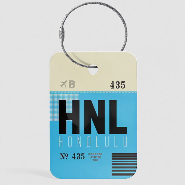 Airport Code Luggage Tag - IATA code HNL baggage tag