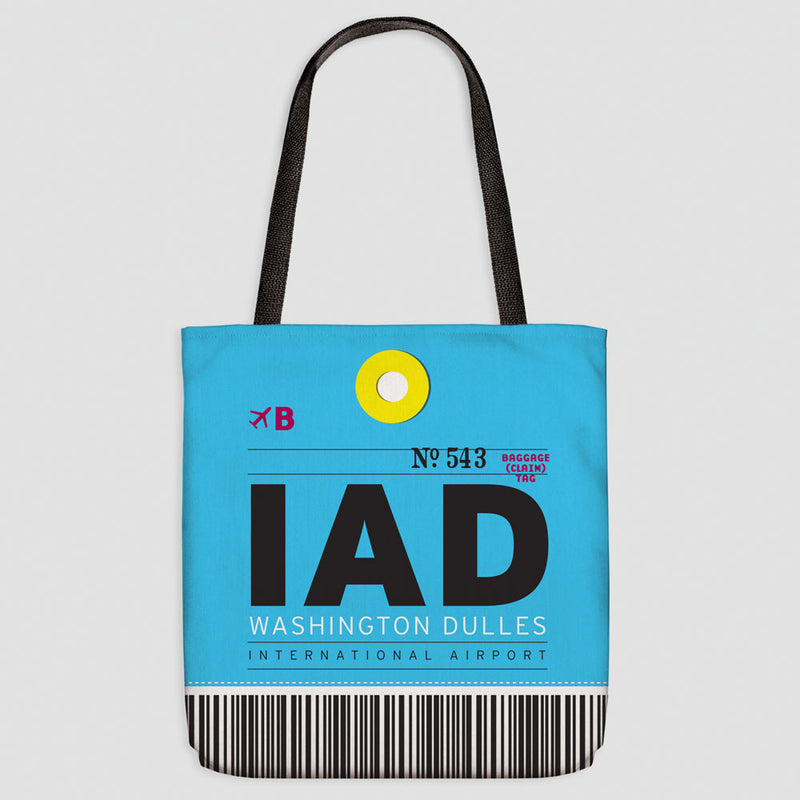 Tote Bag - IAD - Washington Dulles International Airport - IATA code IAD