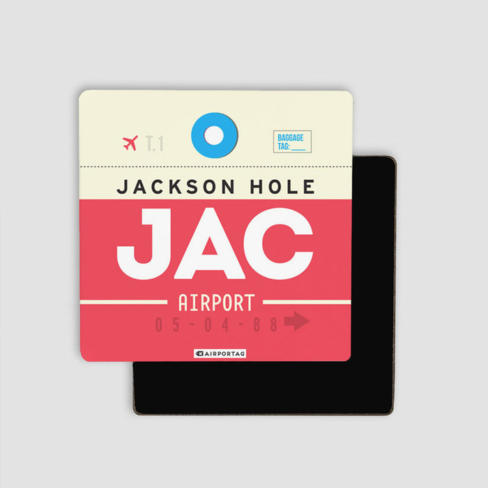 Fridge Magnets - Jackson Hole Airport - Wyoming, US - IATA code JAC