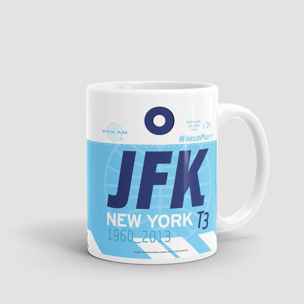 Coffee Mug - JFK Airport - World Port Terminal - IATA code JFK