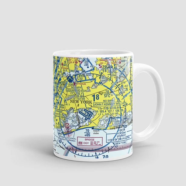 Coffee Mug - JFK - New York - John F. Kennedy Airport. IATA code JFK