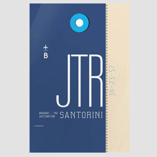 Poster - Wall Art Print - JTR - Santorini National Airport - Santorini ...