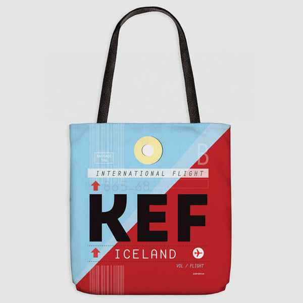 Tote Bag - KEF - KEFLAVÍK AIRPORT - IATA code KEF