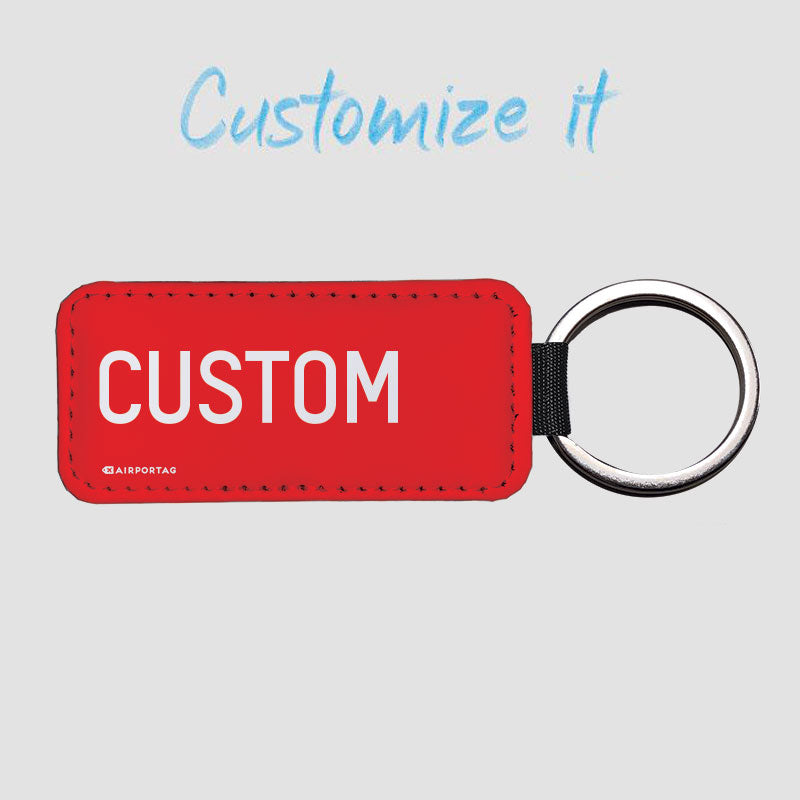 AUS - Austin–Bergstrom Airport - Leather Keychain