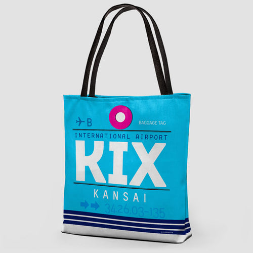 Tote Bag - KIX- Kansai Intl Airport - Osaka, Honshu, Japan - IATA code KIX