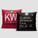 Airport Code Throw Pillow - KWI - Kuwait Intl Airport - Kuwait City ...