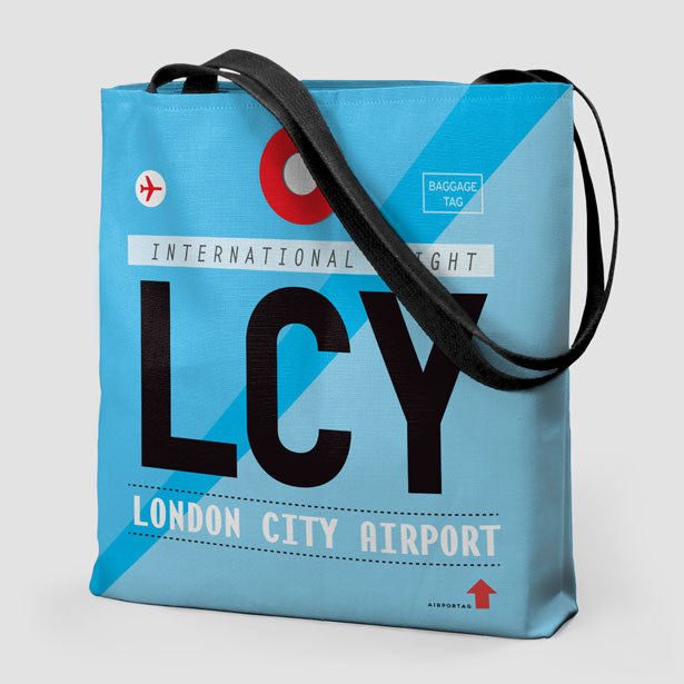Tote Bag - LCY - London City Airport - England, United Kingdom - IATA ...