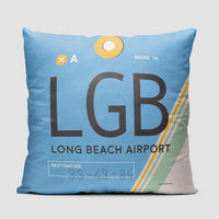 Throw Blanket - LGB airport code pattern.