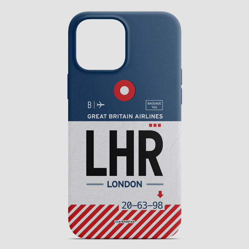 Airport Code Phone Case - IATA code LHR Mobile Cover
