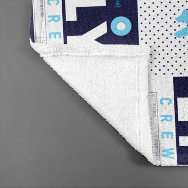 Throw Blanket LY Airline Code Pattern Throw Blanket LY Airline Code Pattern