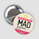 Pinback Button - Madrid-Barajas Airport - Madrid, Spain - IATA code MAD