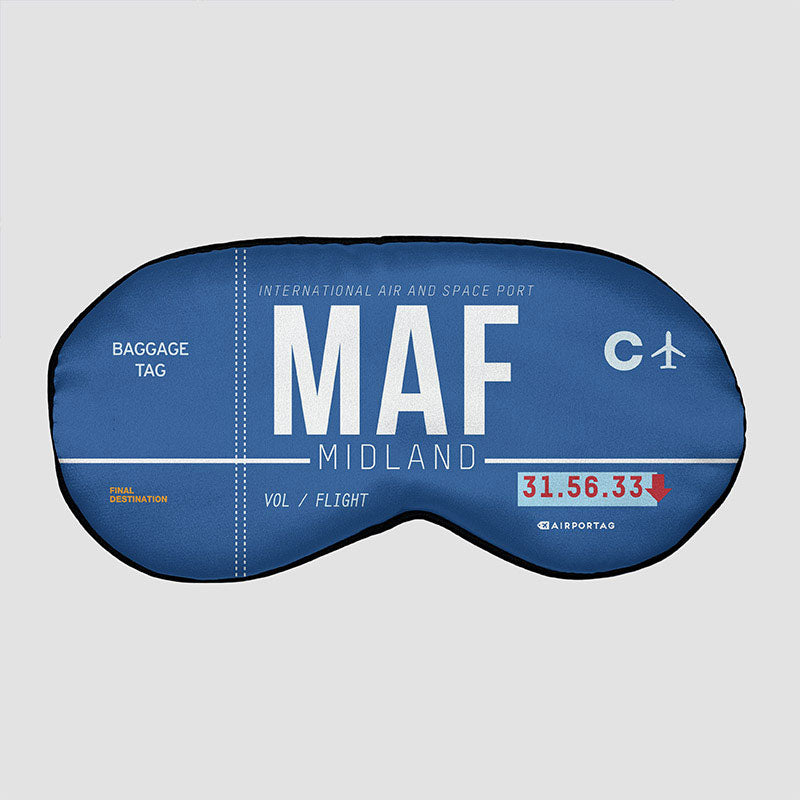 MAF - Midland Intl Air and Space Port - Texas, US - Eye Mask