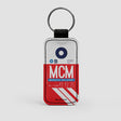 MCM - Monaco Heliport - Monaco - Leather Keychain