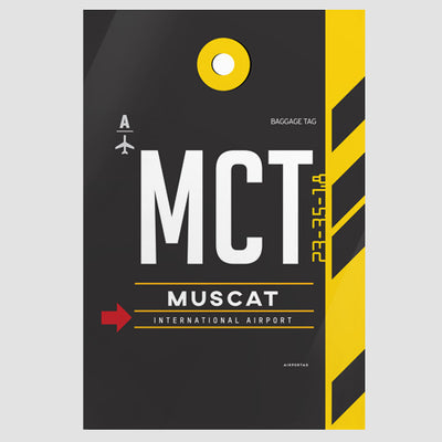 Poster - Wall Art Print - MCT - Muscat Intl Airport - Muscat, Oman