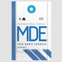 Poster - Wall Art Print - MDE - José María Córdova Intl Airport ...