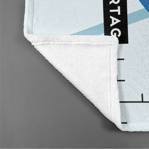 Throw Blanket - MIA airport code pattern.