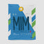 Throw Blanket - MIM airport code pattern.