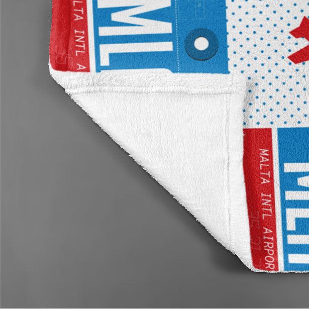 Throw Blanket - MLA airport code pattern