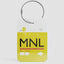 Airport Code Luggage Tag - IATA code MNL baggage tag