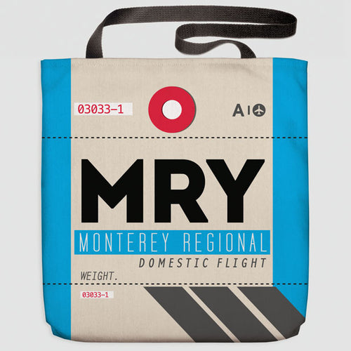 Tote Bag - MRY - Monterey Regional Airport - Monterey - California, US ...