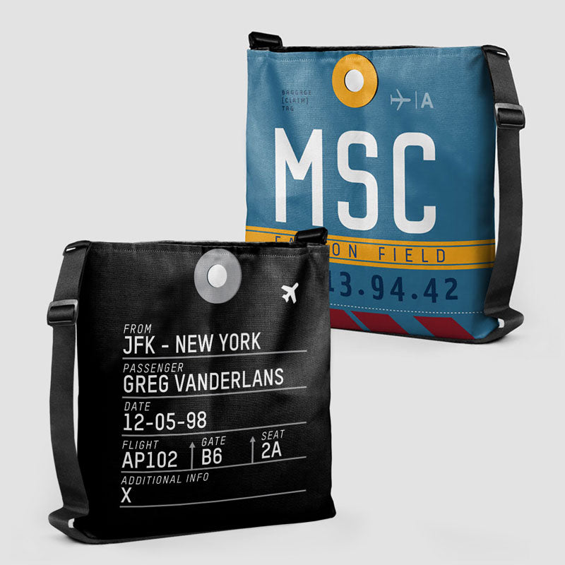 Tote Bag - MSC - Falcon Field Airport - Arizona, US - IATA code MSC