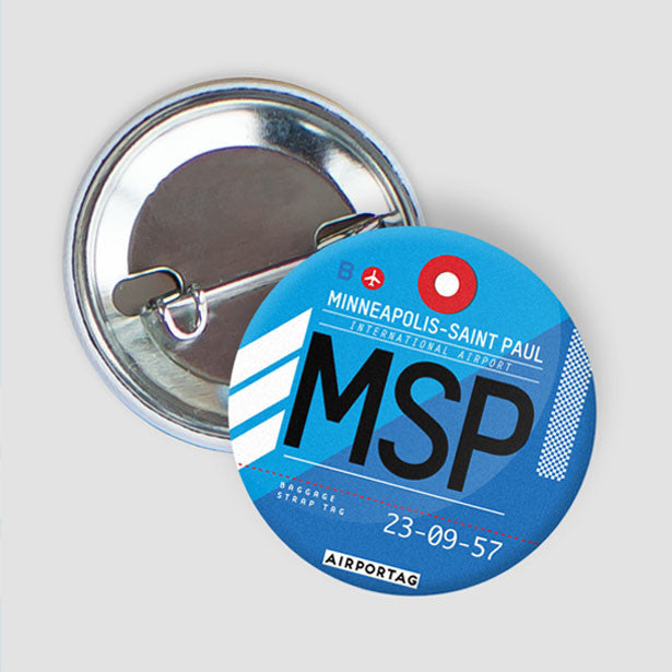 Pinback Button - Minneapolis–Saint Paul Airport - Minnesota, United ...