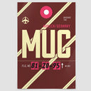 Poster - Wall Art Print - MUC - Munich Airport - IATA code MUC