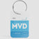Airport Code Luggage Tag - IATA code MVD baggage tag
