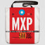 Tote Bag - MXP - Milano Malpensa Airport IATA code MXP.
