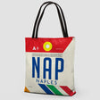 Tote Bag - NAP - Naples Intl Airport - Campania, Italy - IATA code NAP