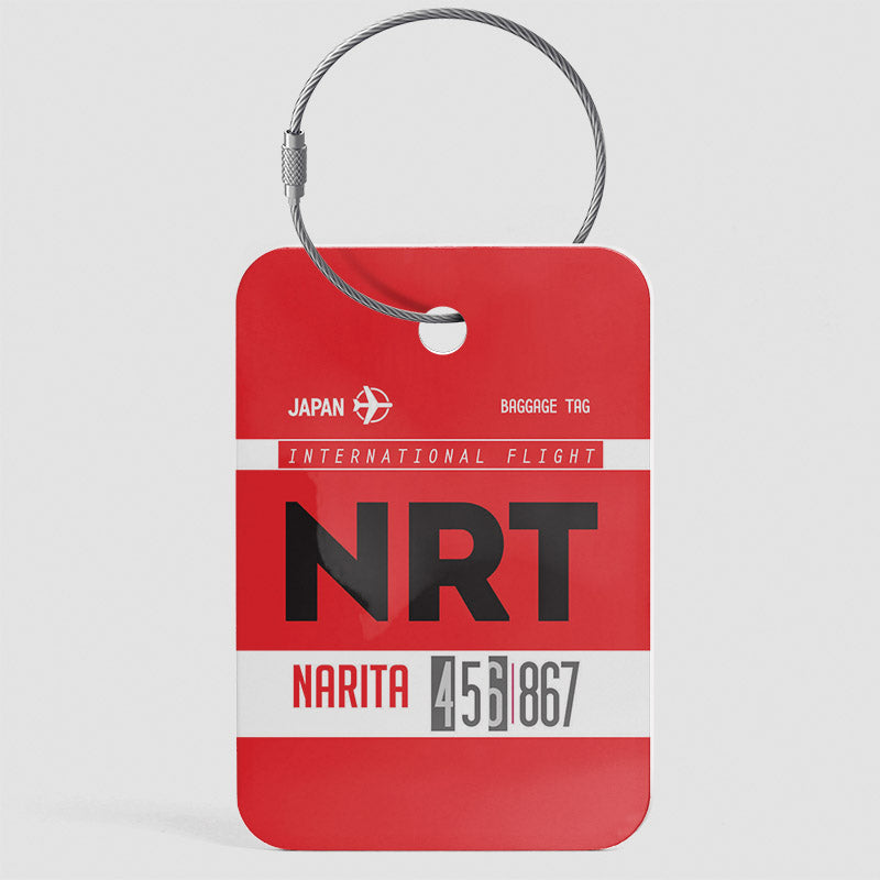 Airport Code Luggage Tag - IATA code NRT baggage tag