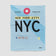 Throw Blanket - NYC airports code pattern.