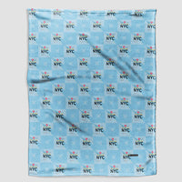 Throw Blanket - NYC airports code pattern.