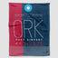 Throw Blanket - ORK airport code pattern.