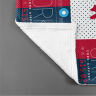 Throw Blanket - ORK airport code pattern.