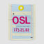 Throw Blanket - OSL airport code pattern.
