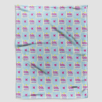 Throw Blanket - OSL airport code pattern.
