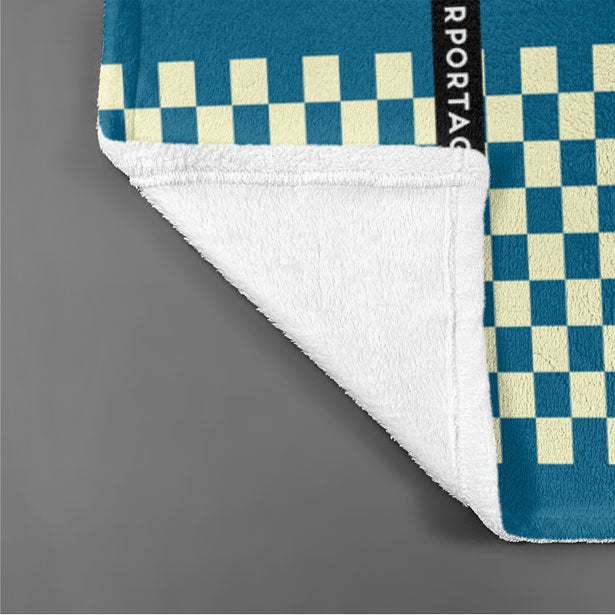 Throw Blanket - OTP airport code pattern.