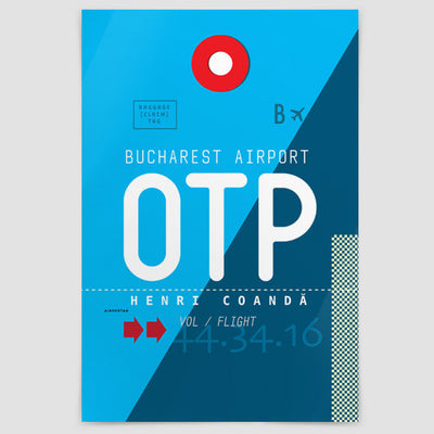 Poster - Wall Art Print - OTP - Henri Coandă Intl Airport - Bucharest ...