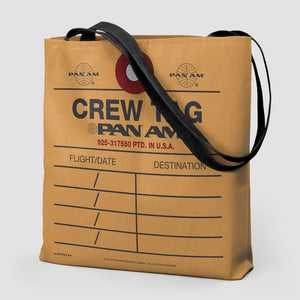 Pan Am - Crew Tag - Tote Bag