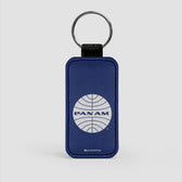 Pan Am Logo - Leather Keychain