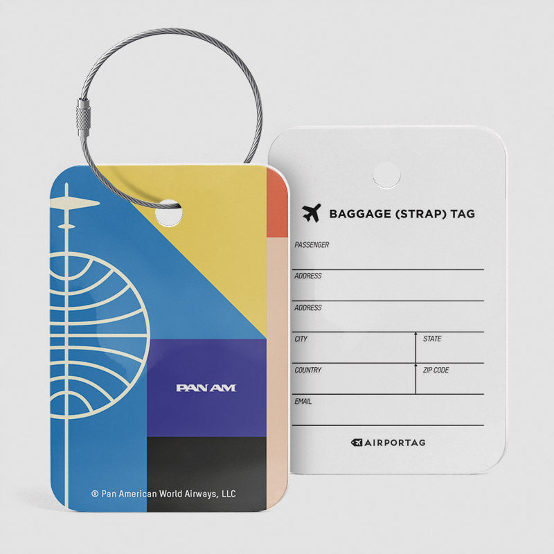 Pan Am - Bauhaus Color - Luggage Tag