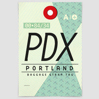 PDX - Portland Airport - Travel souvenirs inspired by airport codes