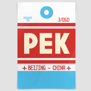 Poster - Wall Art Print - PEK - Beijing Capital Intl Airport - IATA ...