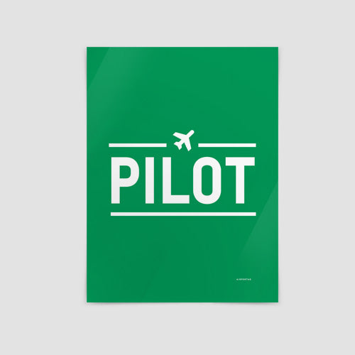 Poster - Wall Art Print - Pilot