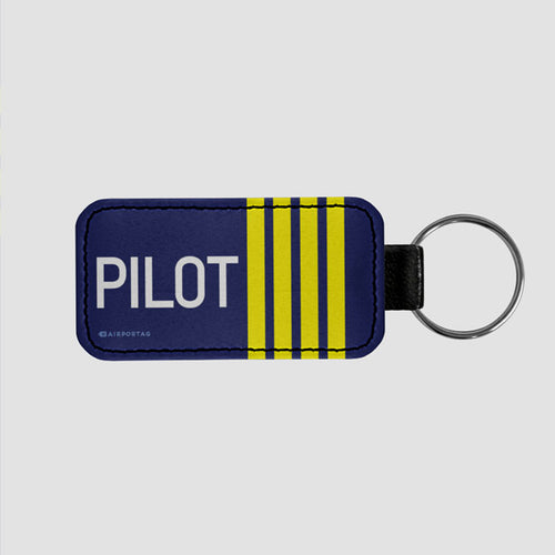 Pilot's Insignia - Leather Keychain