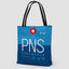 Tote Bag - PNS - Pensacola Intl Airport - Florida, US - IATA code PNS